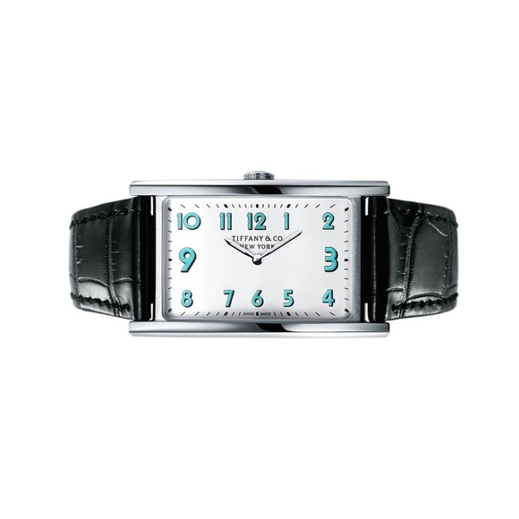 Tiffany & Co. | Accessories | Tiffany Co White Face Watch With Black ...